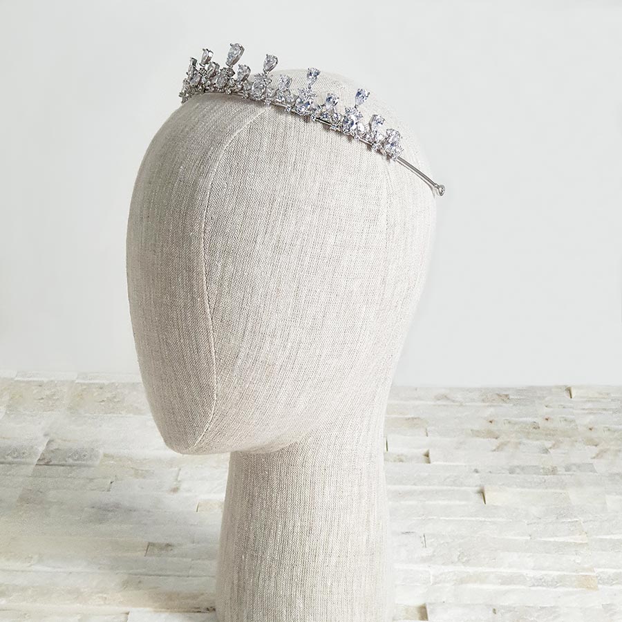 Regal Bridal Crown | Zirconia Bridal Crown | Brides Tiara